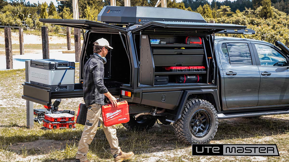 Utemaster TrailCore Service Body to suit Toyota Hilux.